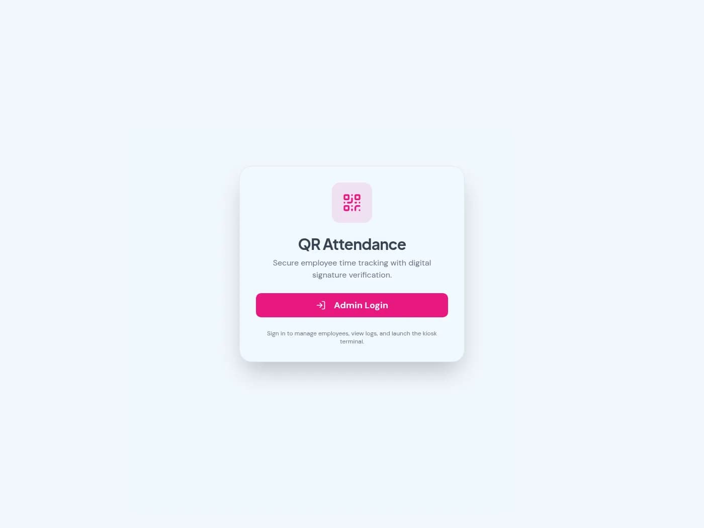 QR Time Attendance App