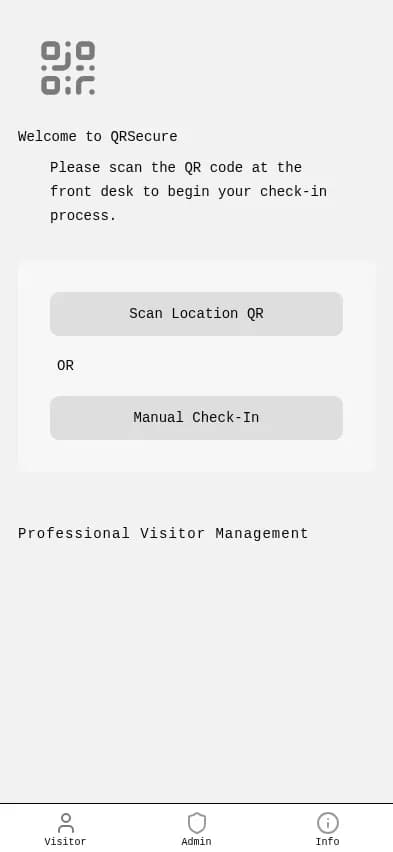 QRSecure Visitor System