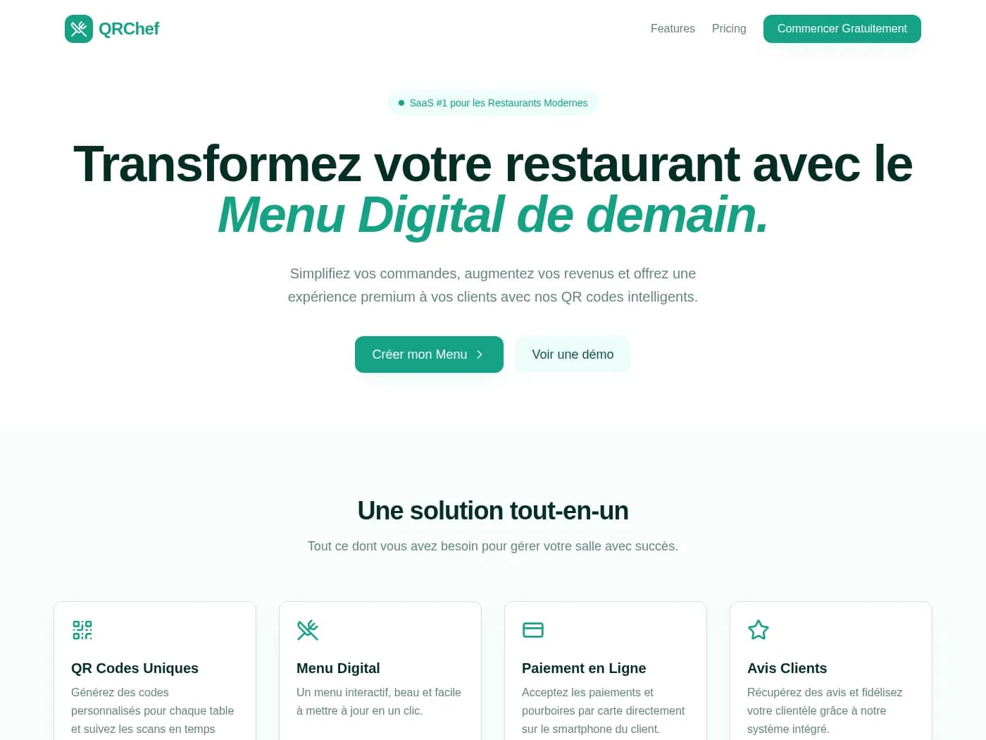 QRChef Saas Platform
