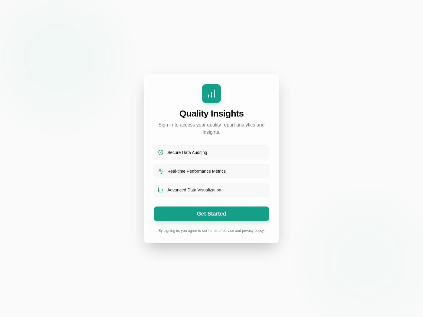Quality Insights Dashboard