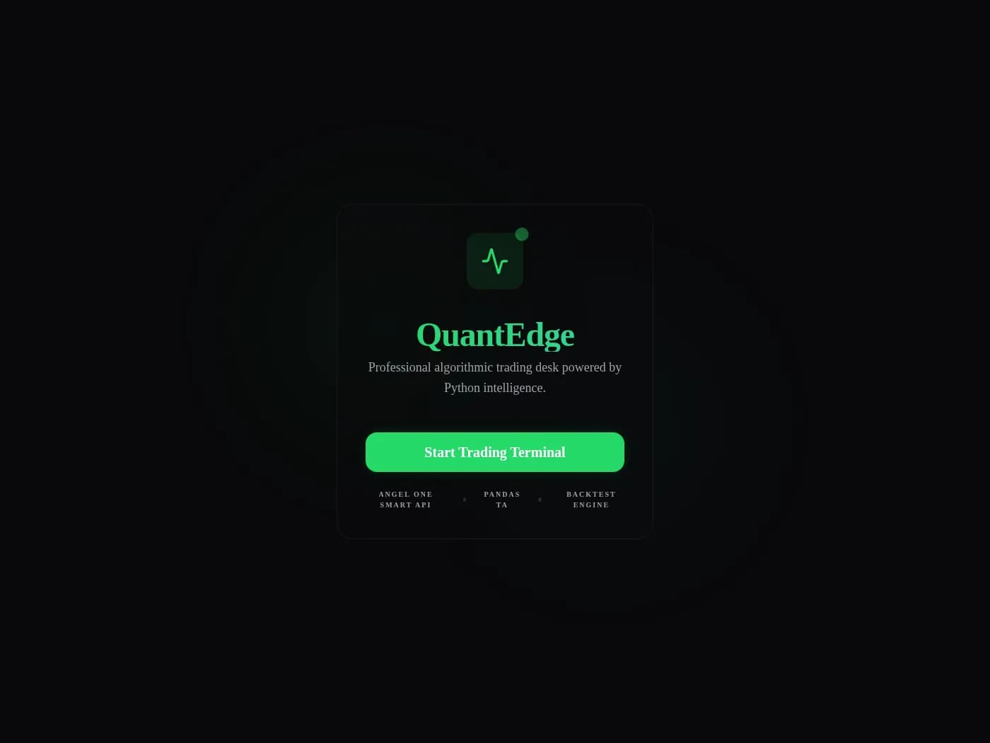 Quant Edge Trading Desk