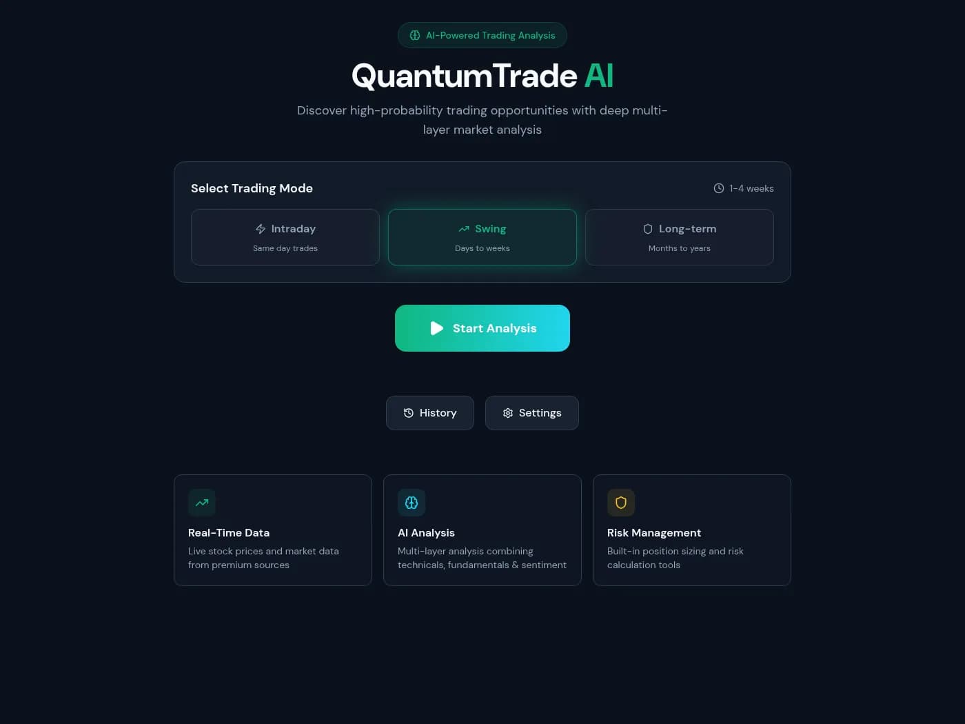 QuantumTrade AI Platform