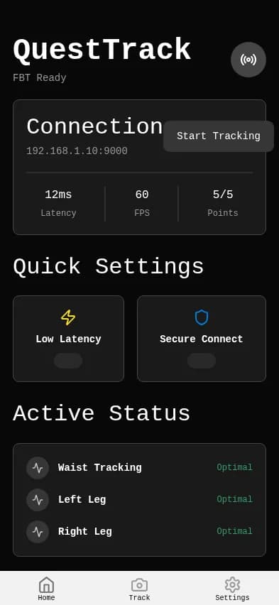 QuestTrack VR FBT