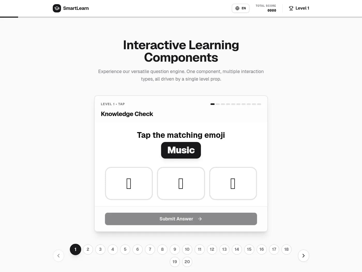 Smart Question Component