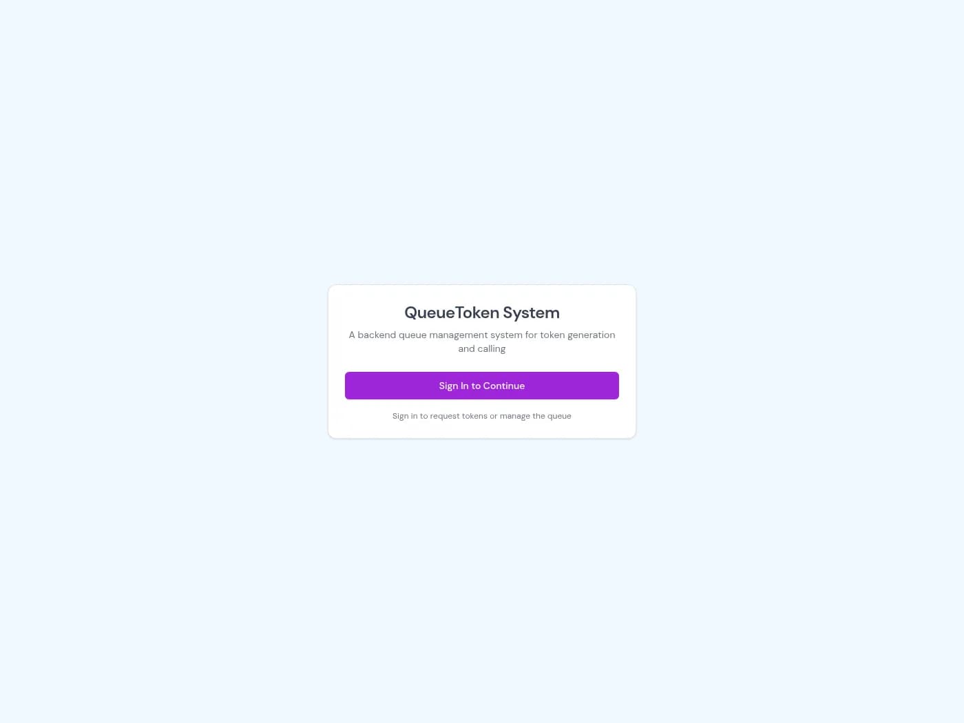 QueueToken Core