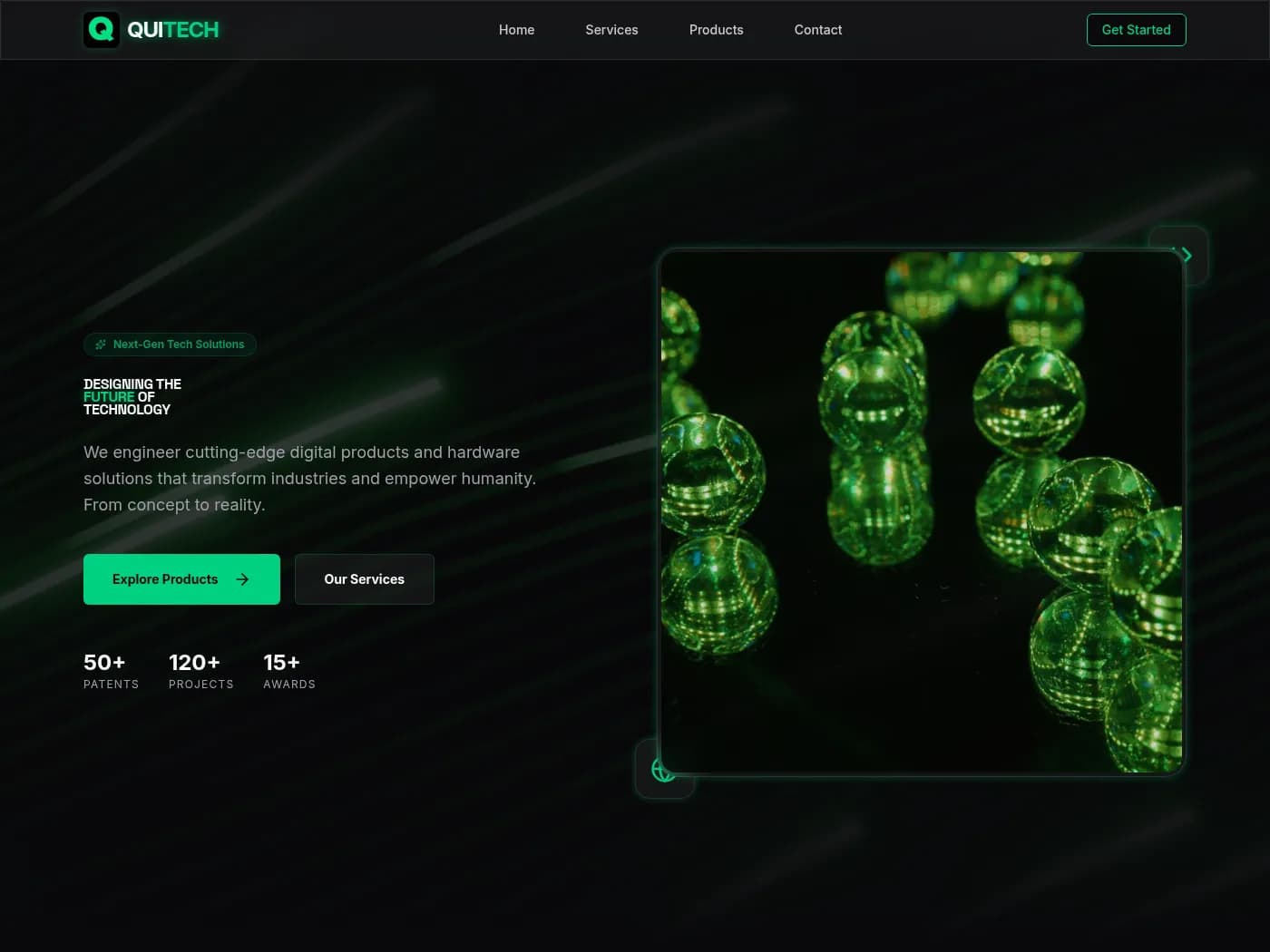 QUI Technologies Website