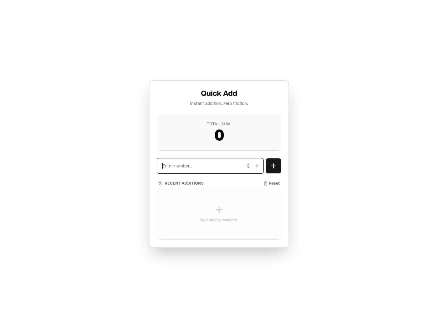 Quick Add Calculator