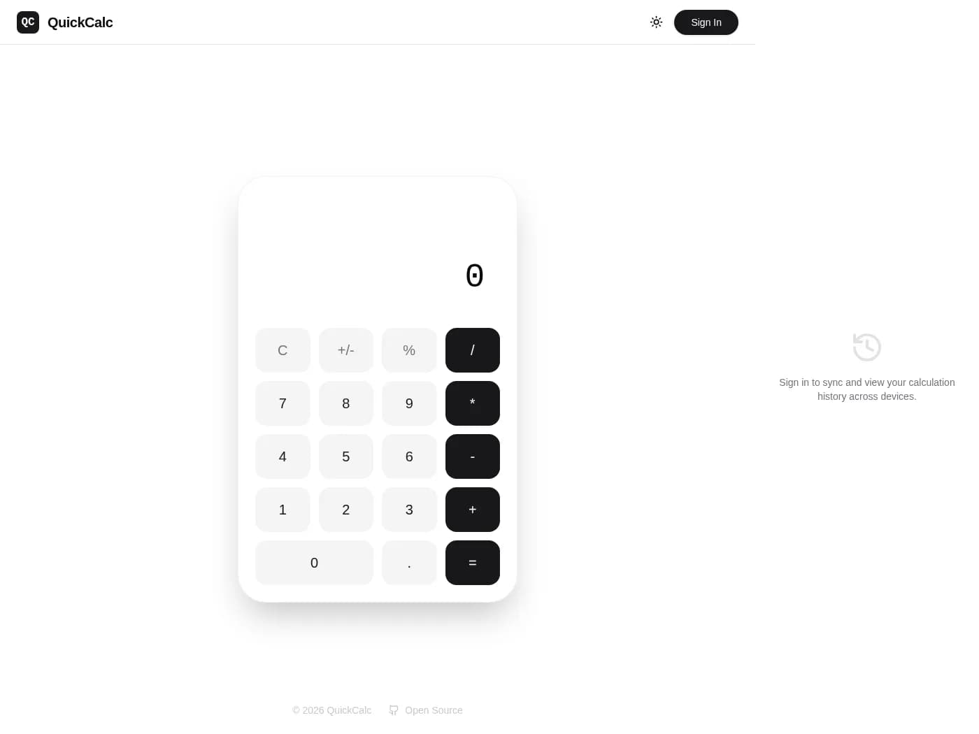 QuickCalc