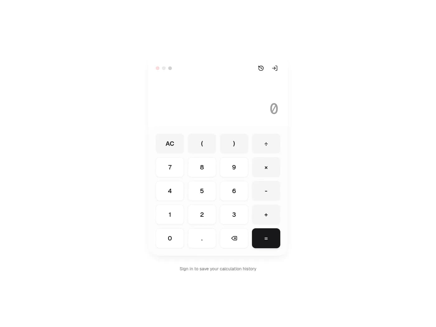 Quick Calc Tool