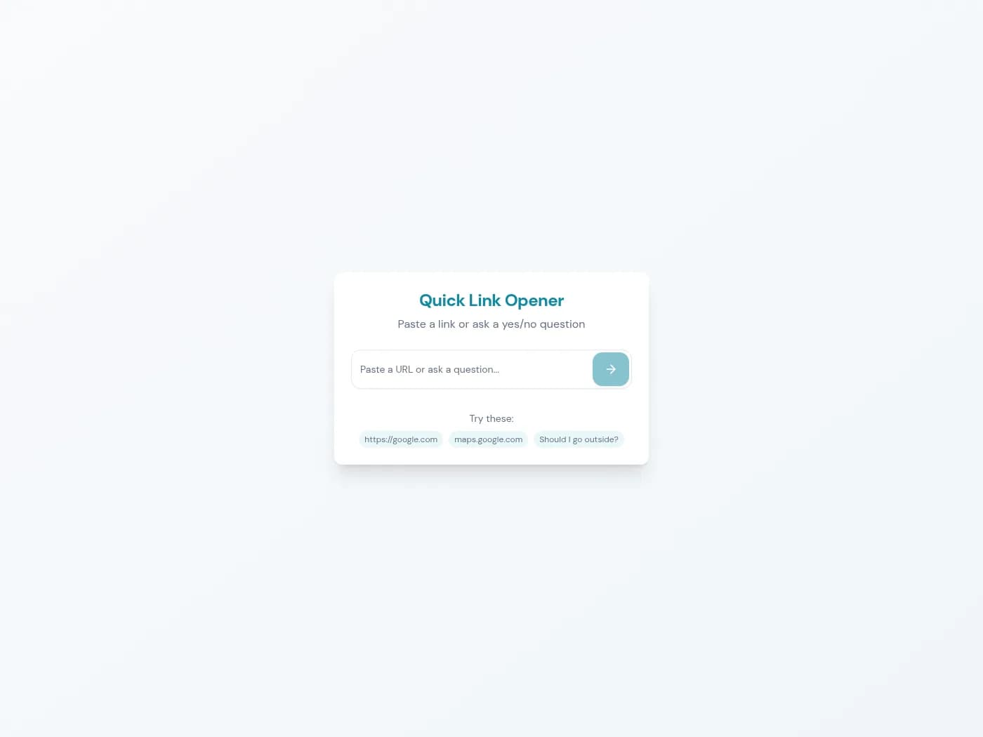 Quick Link Opener