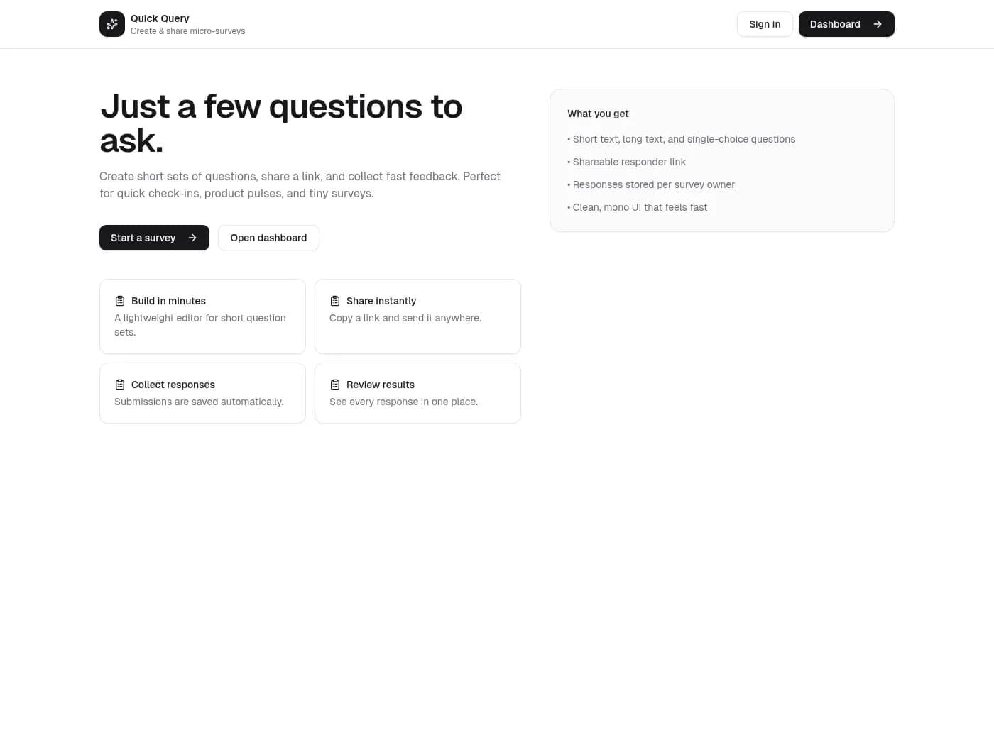 Quick Query App