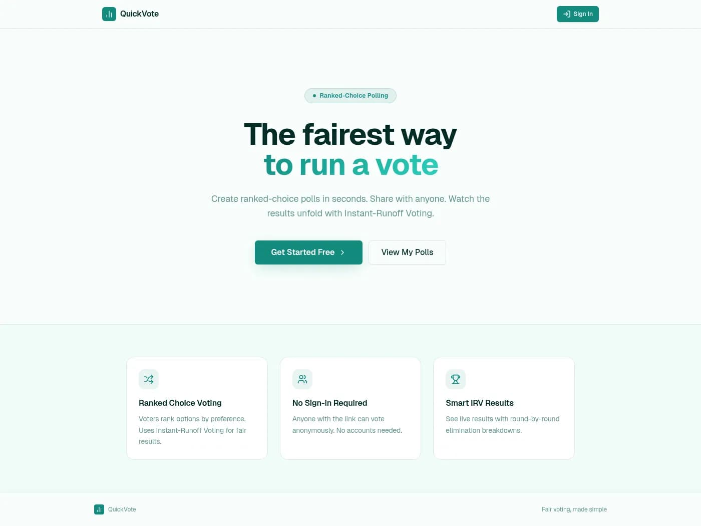 QuickVote App