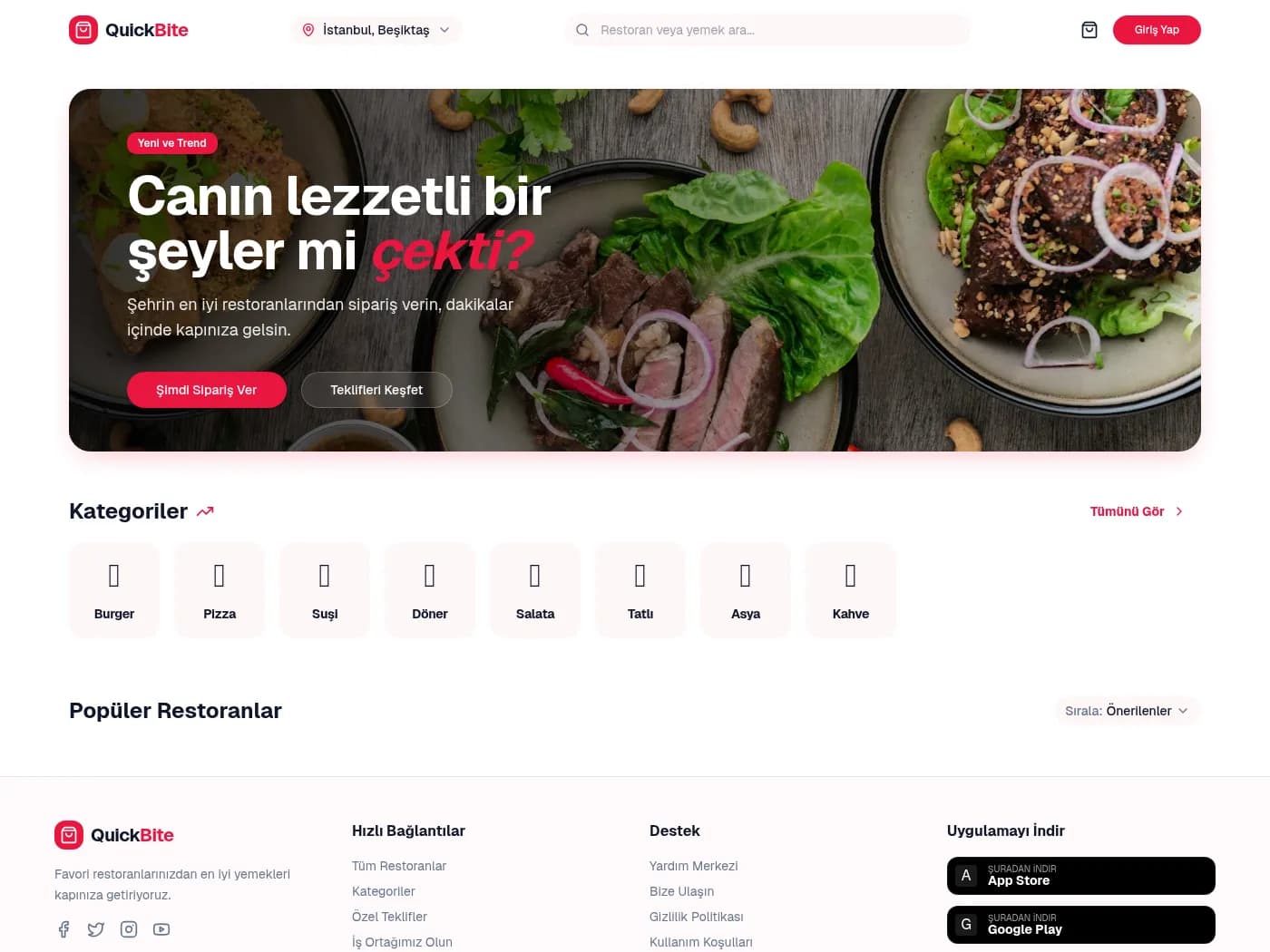 QuickBite Delivery App