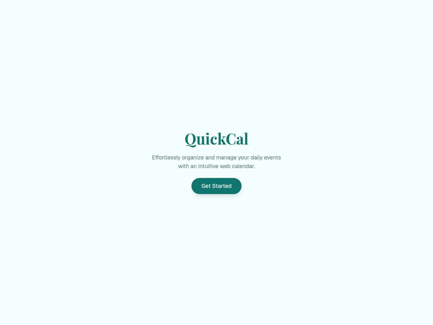 QuickCal Event Scheduler