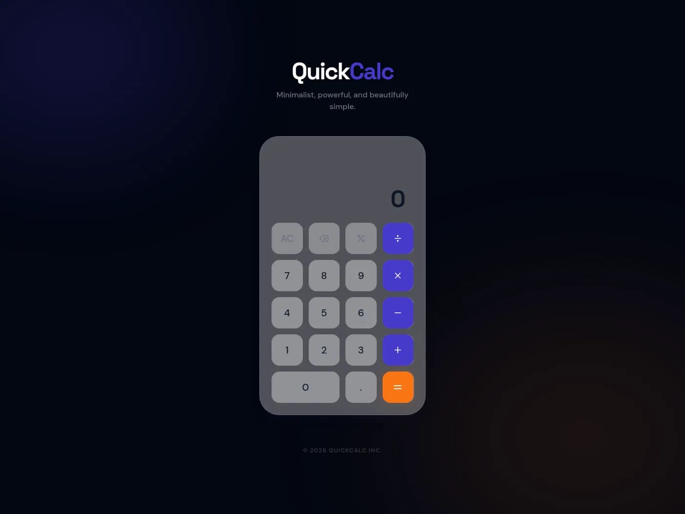 QuickCalc App