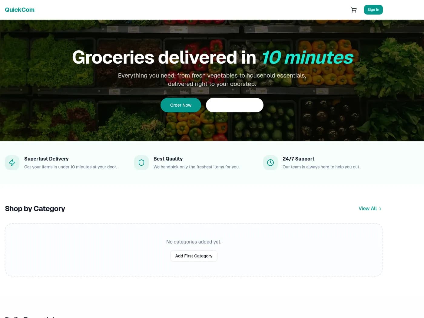QuickCom Dashboard