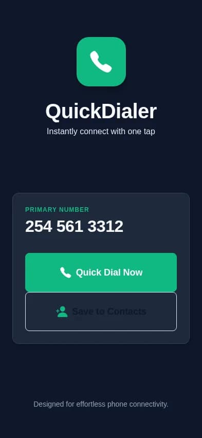 QuickDialer App