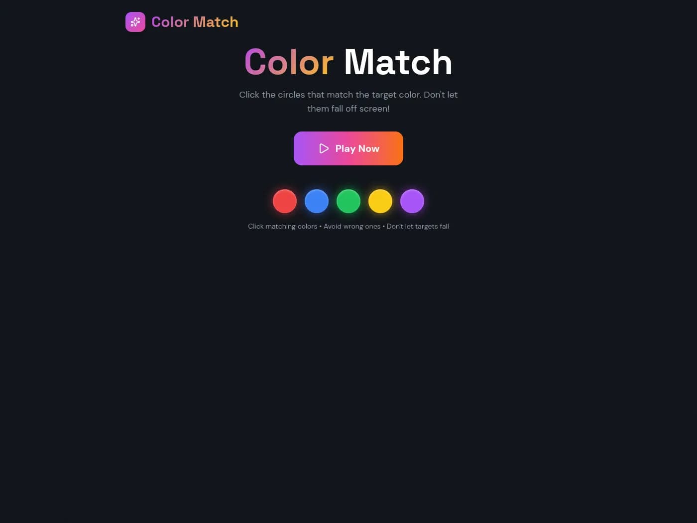 QuickGame App