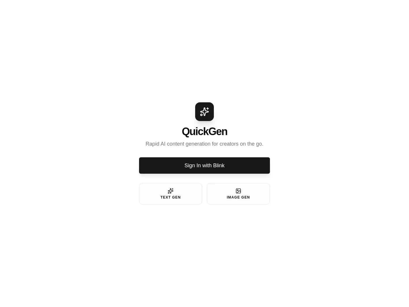 QuickGen App