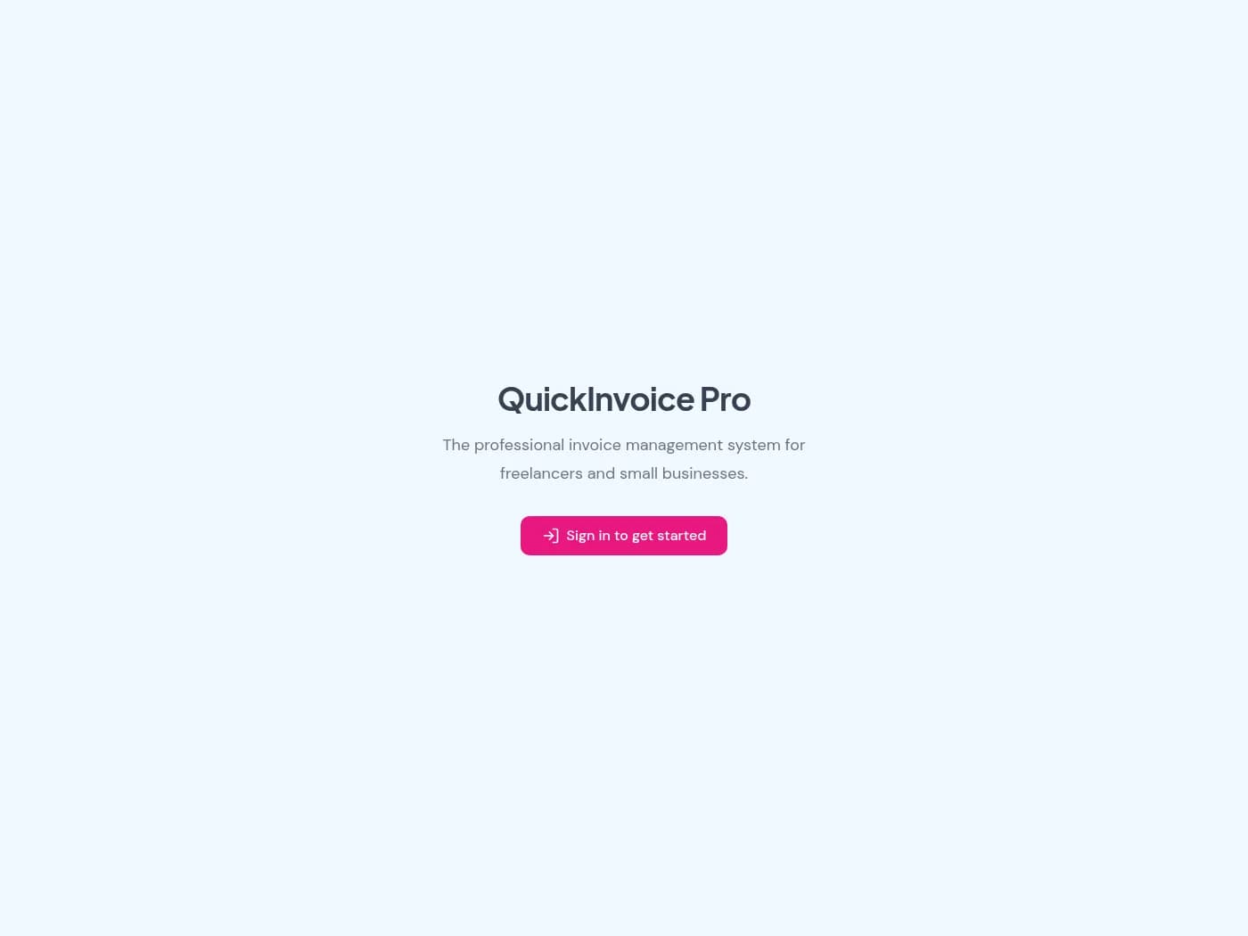 QuickInvoice Pro
