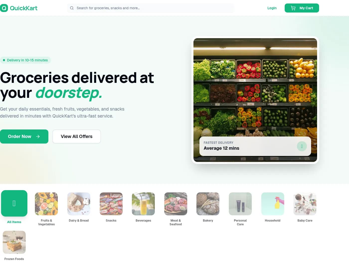 QuickKart Grocery Clone