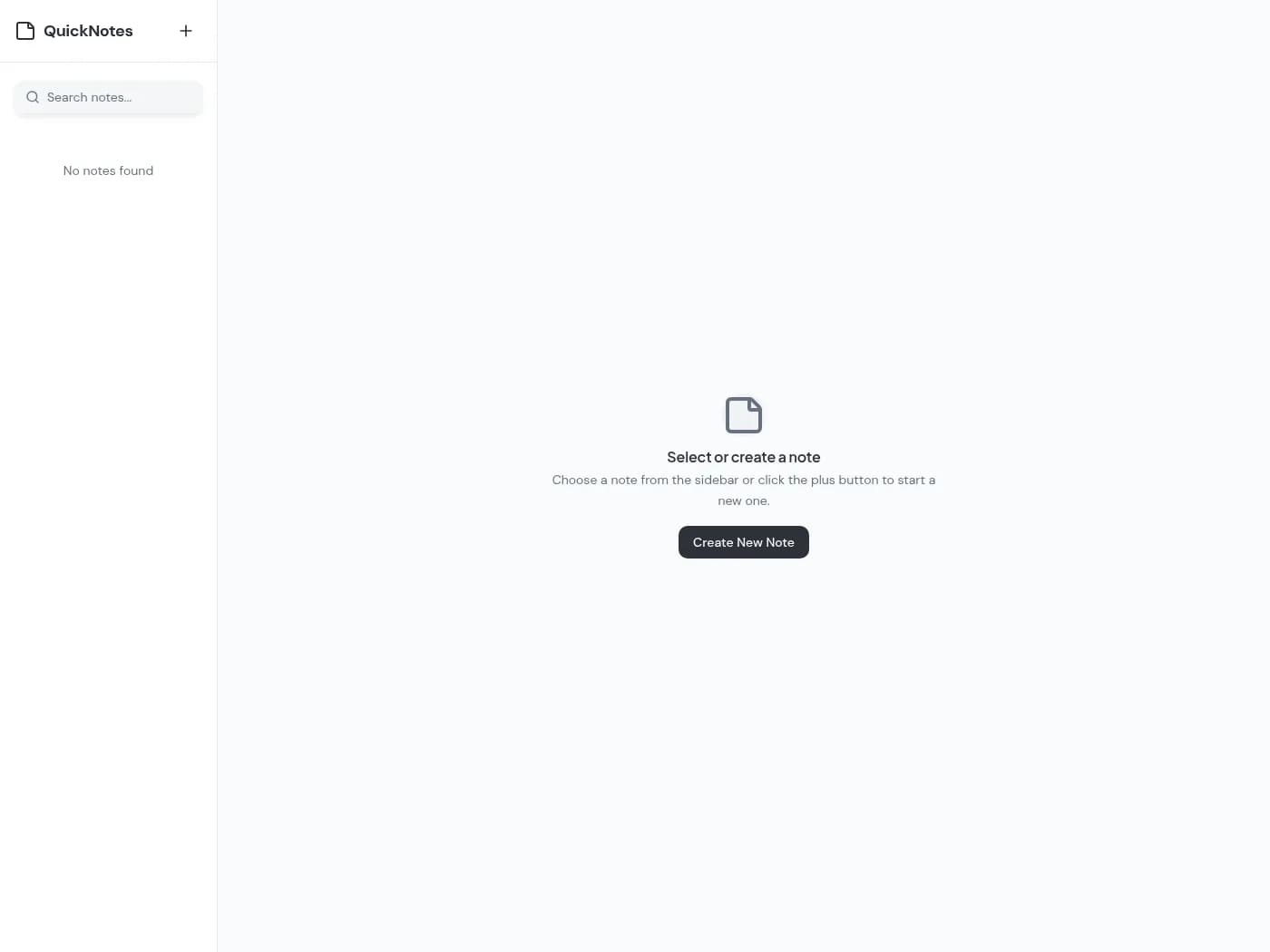 QuickNotes Web App