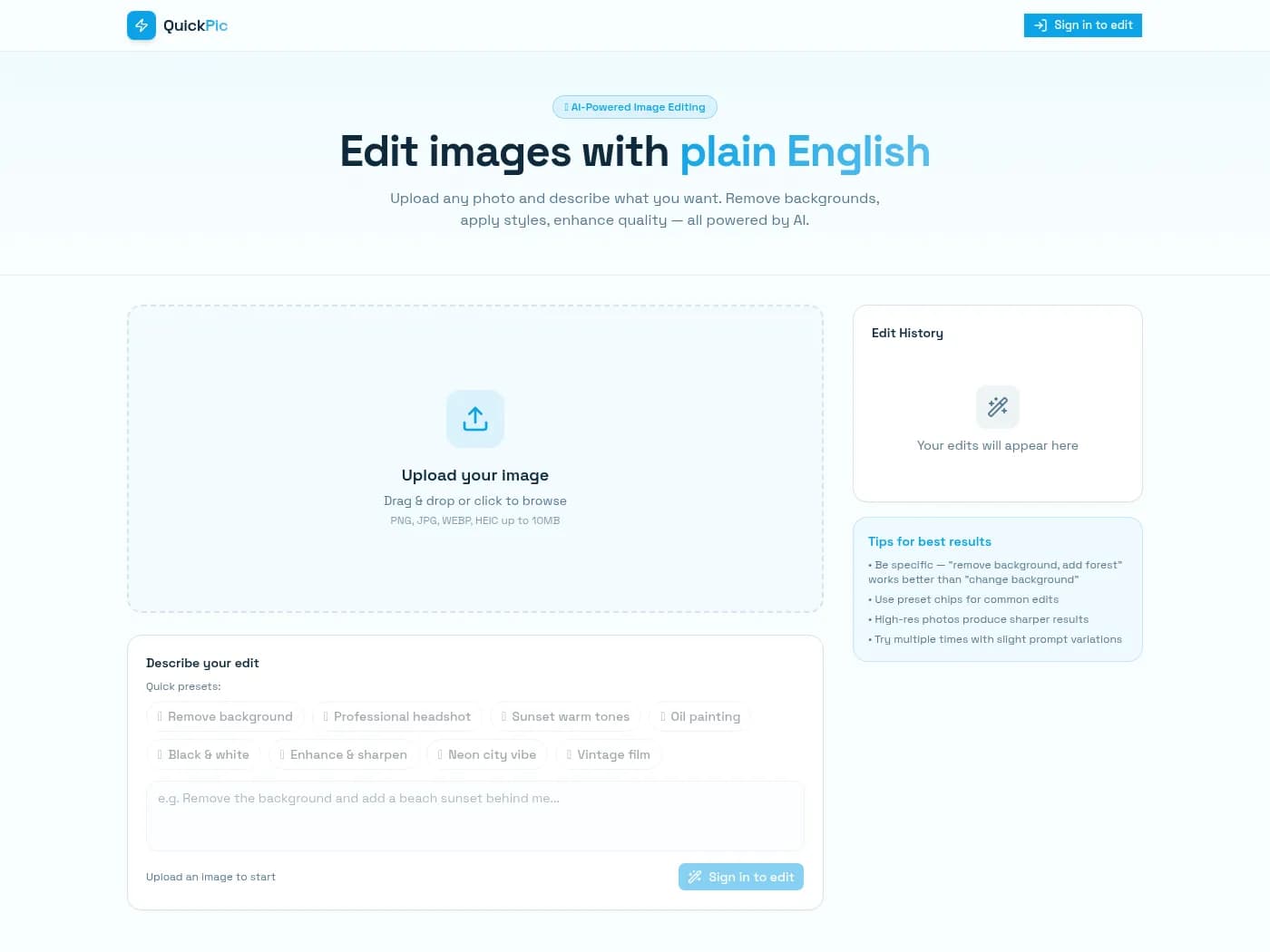 QuickPic Editor