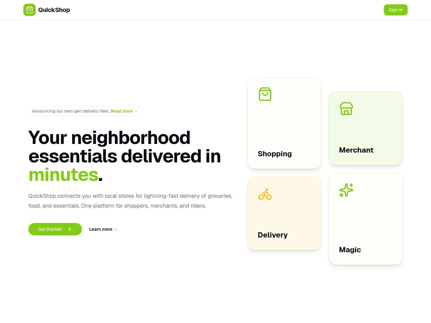 QuickShop Apps Suite
