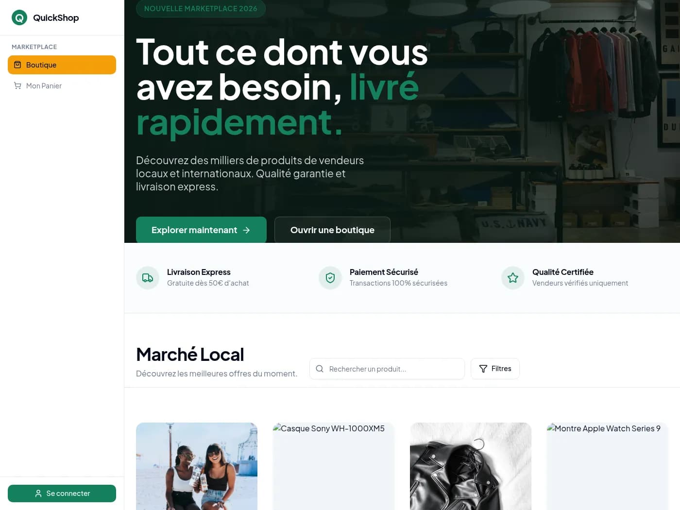 QuickShop E-Commerce