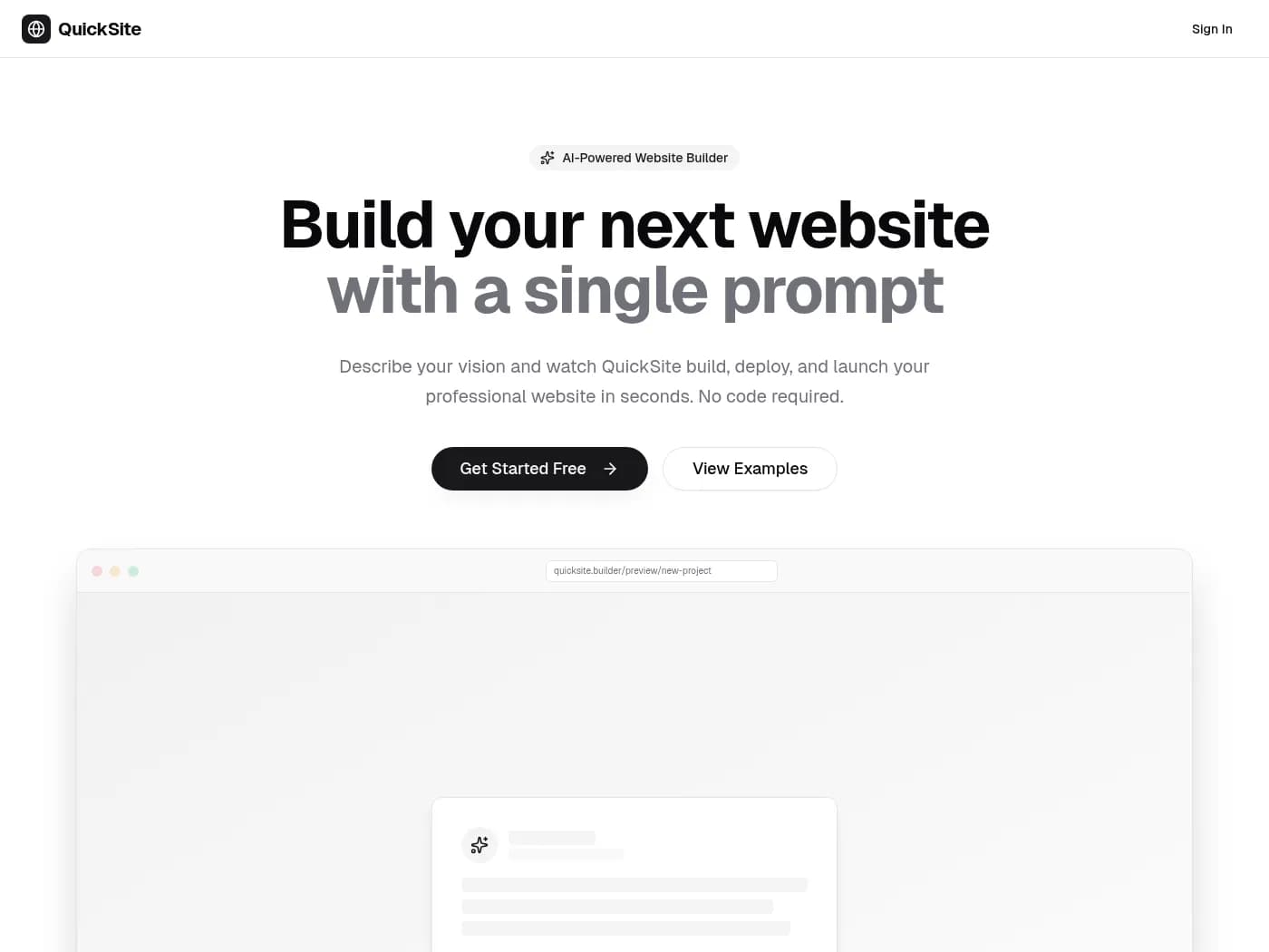 QuickSite Builder