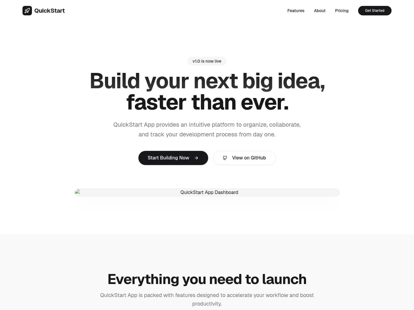 QuickStart App