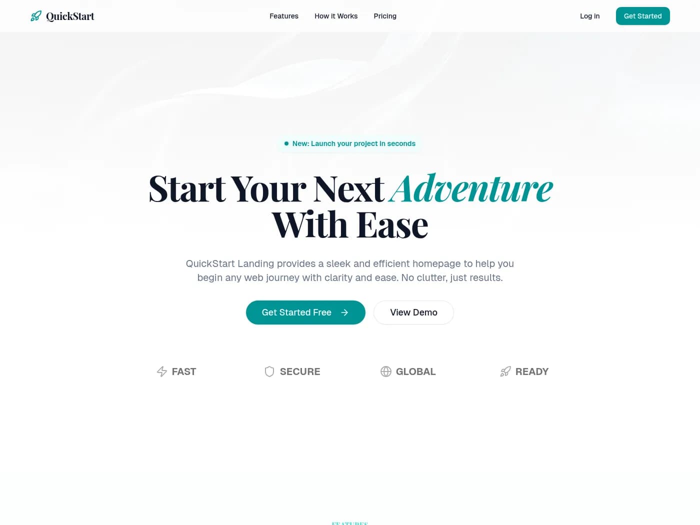 QuickStart Landing