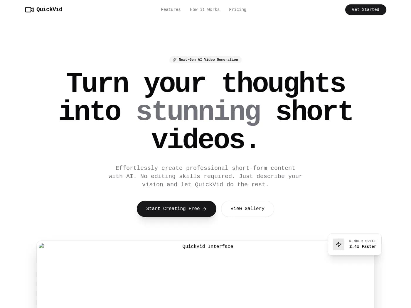 QuickVid Generator