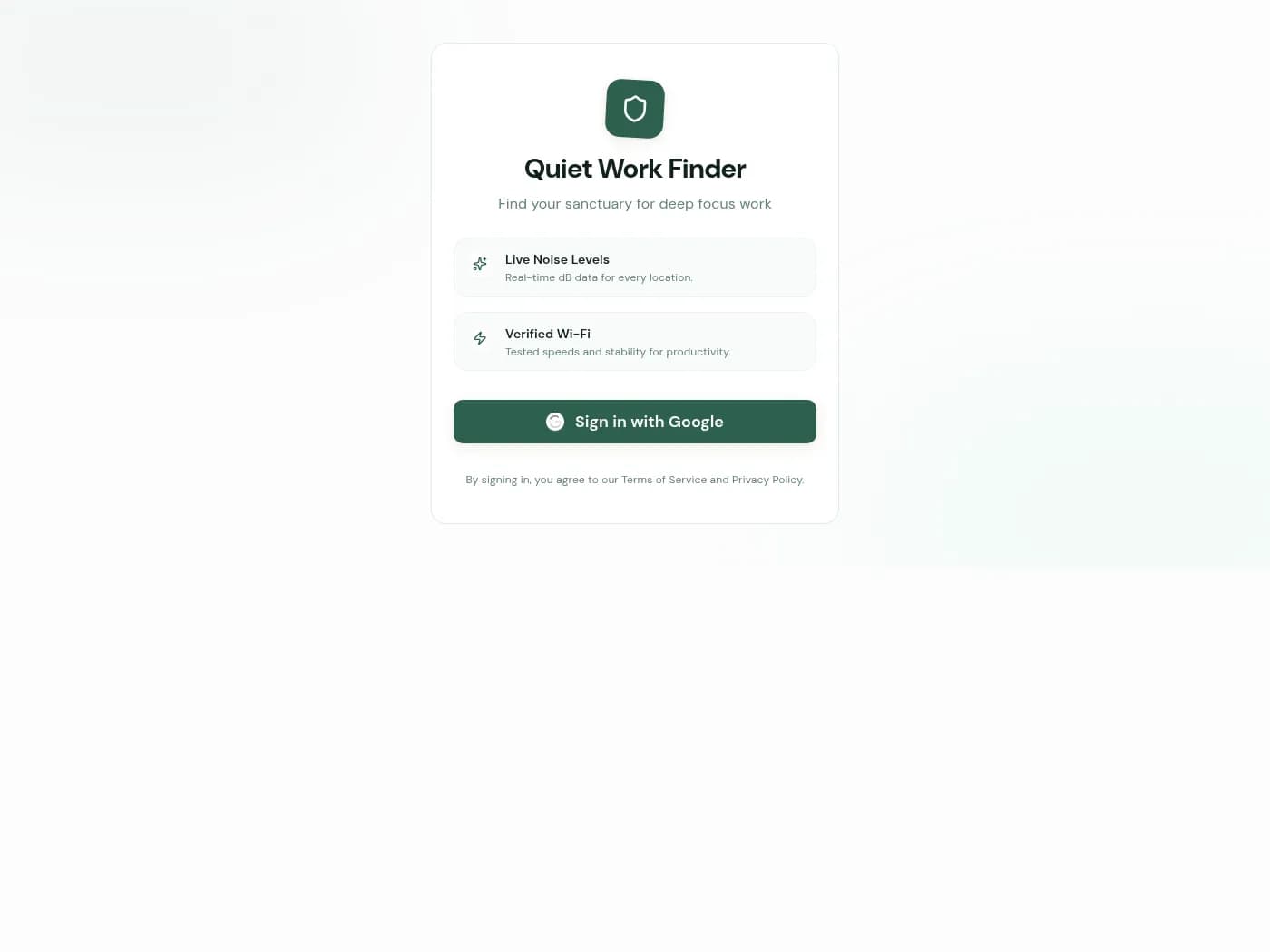Quiet Work Finder