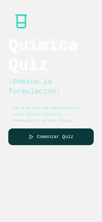 Química Quiz Master