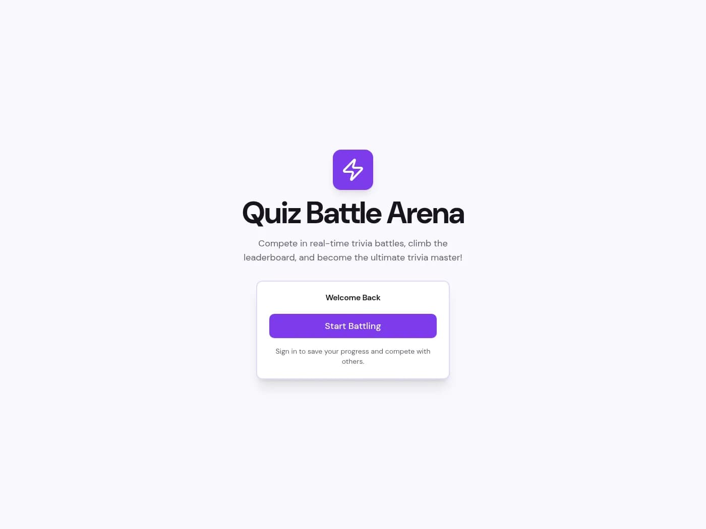 Quiz Battle Arena