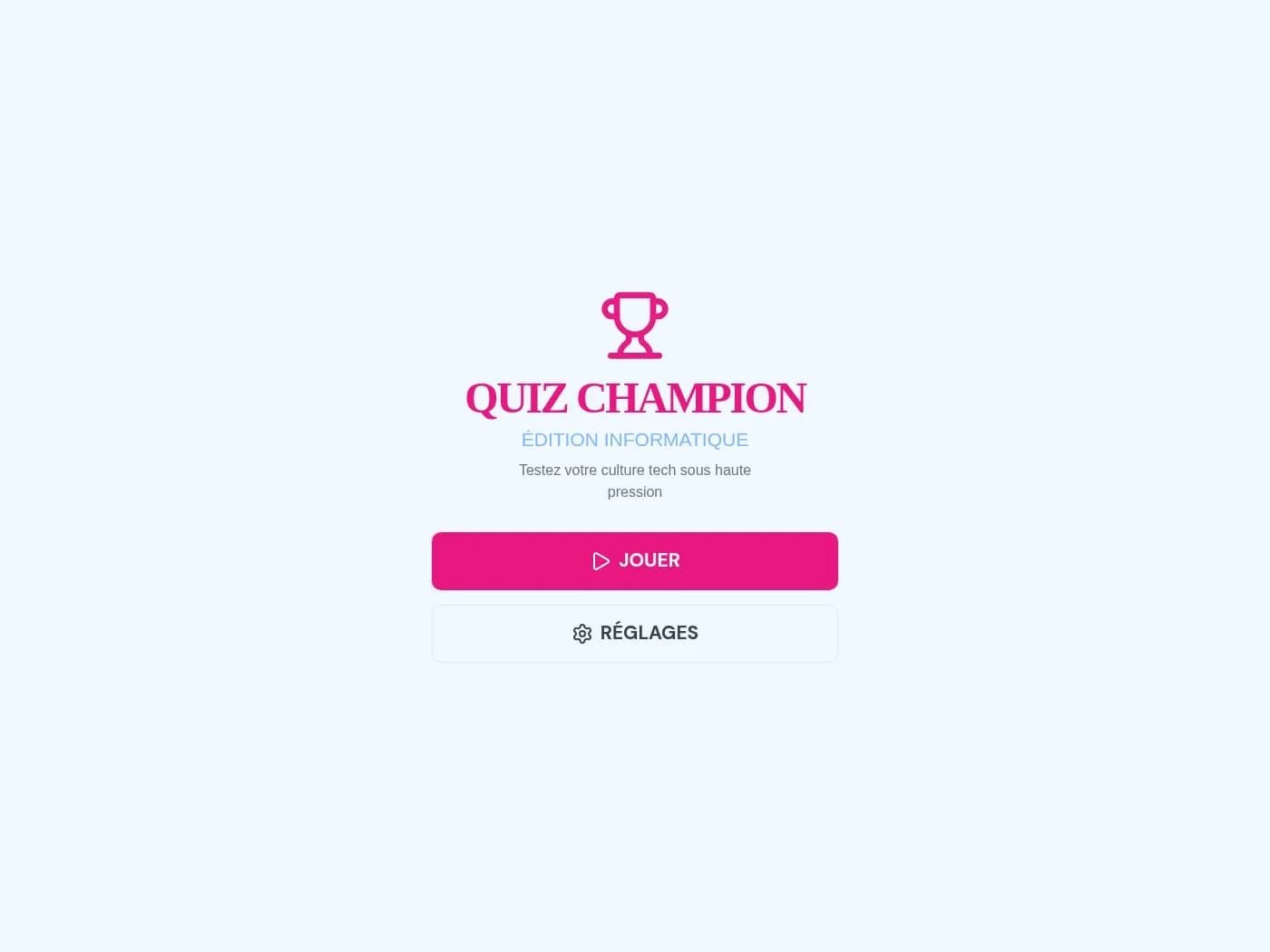 Quiz Champion Challenge