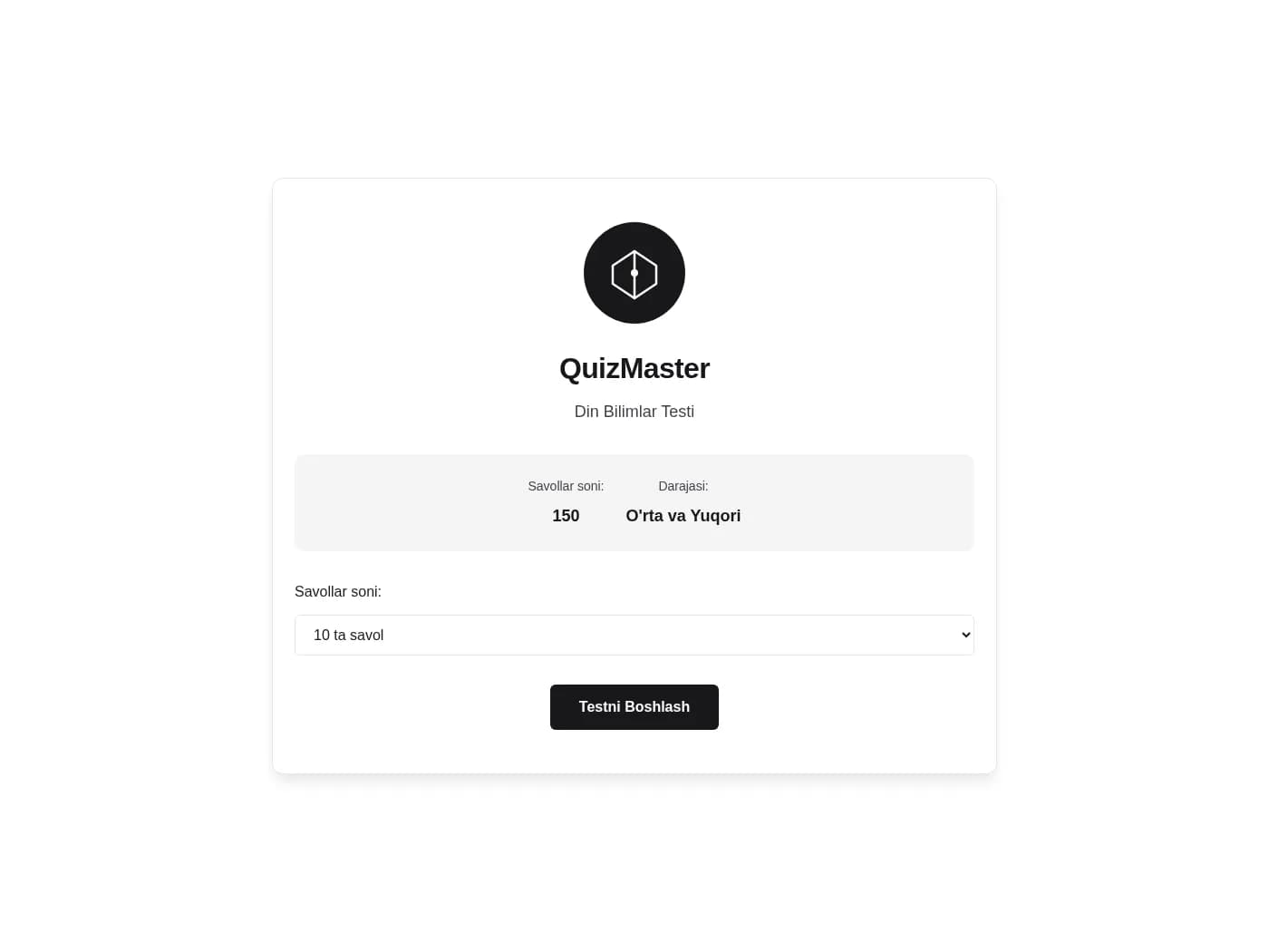 QuizMaster Web App