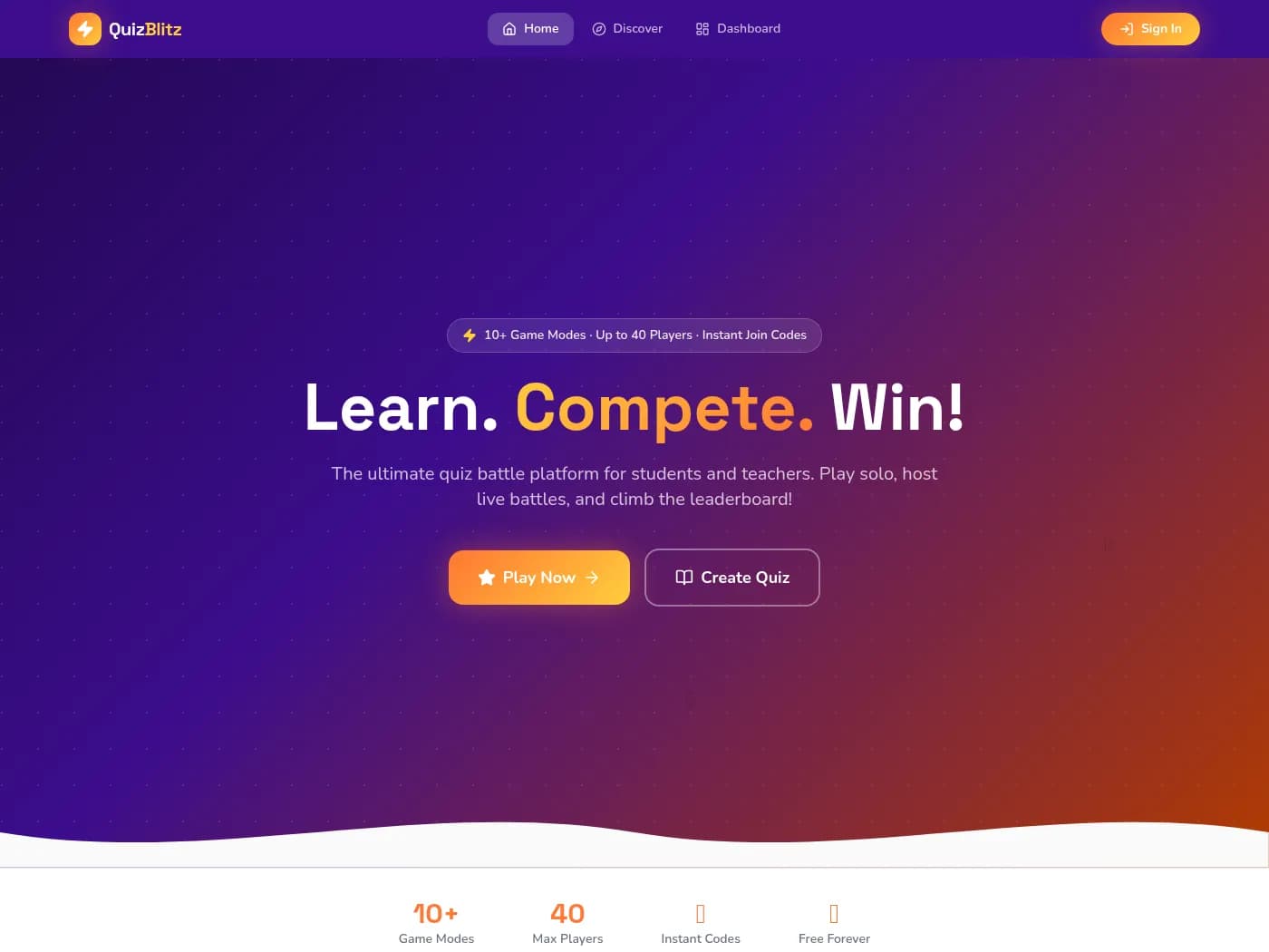 QuizBlitz Learning Arena