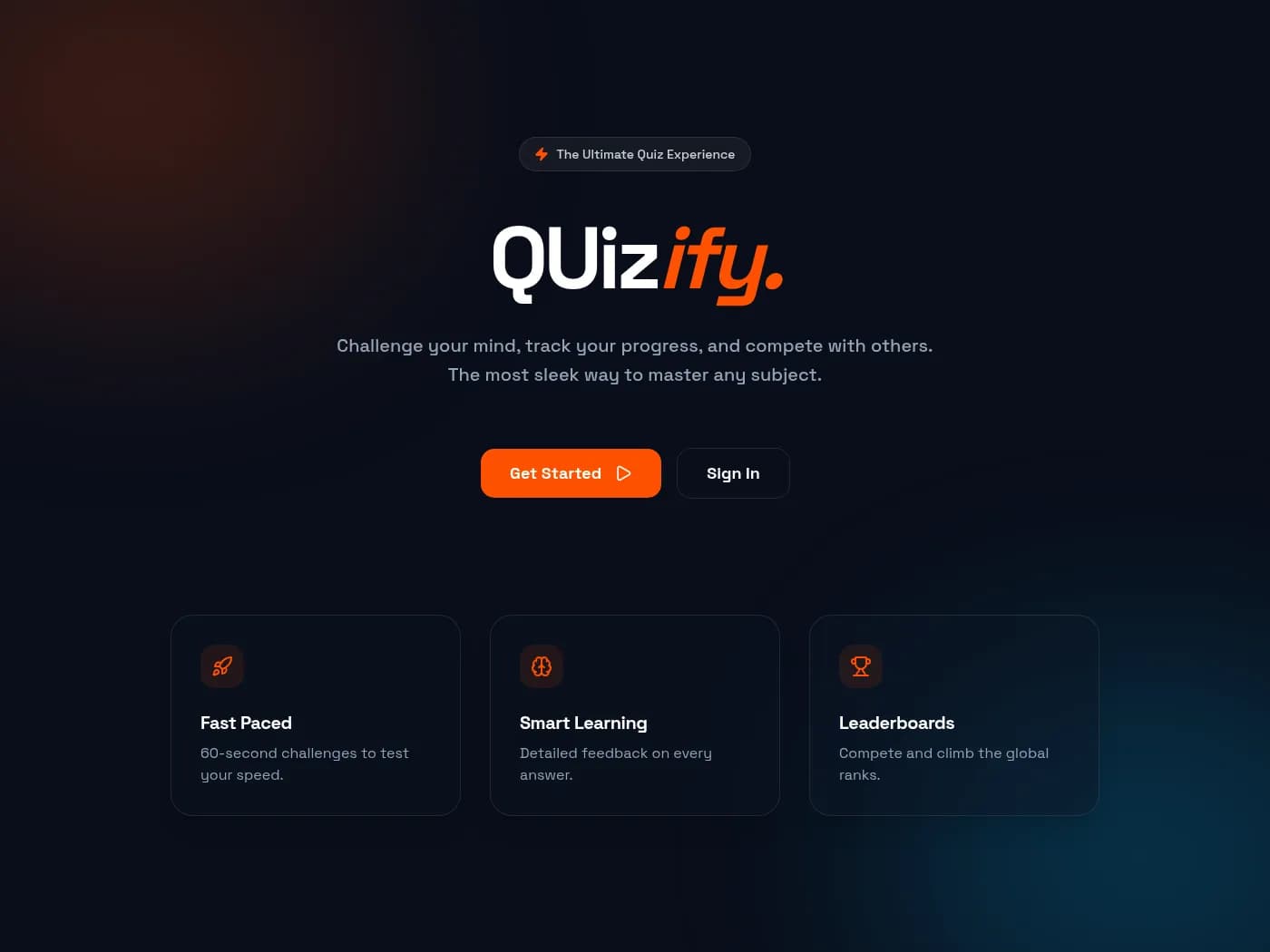Quizify Web App