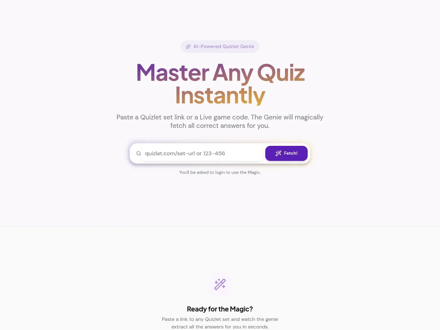 Quizlet Answer Genie