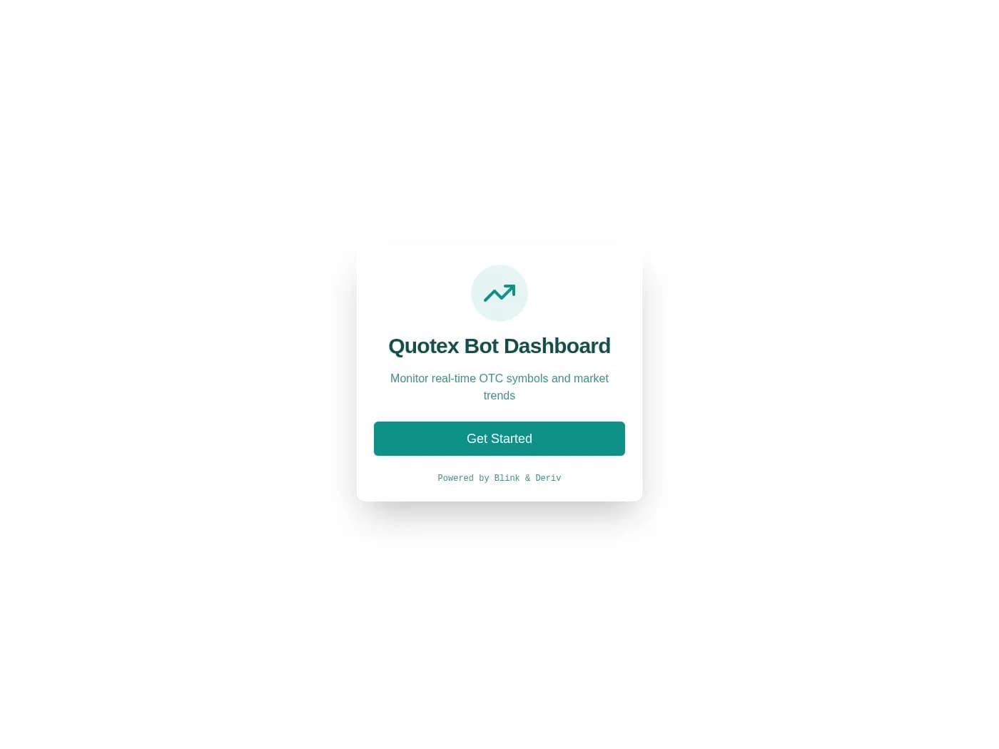 Quotex Bot Dashboard