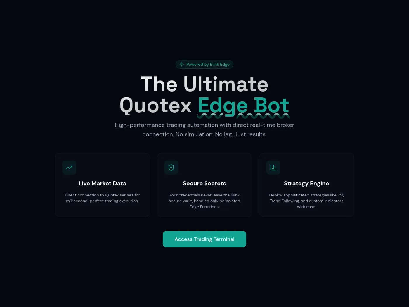 Quotex Edge Bot