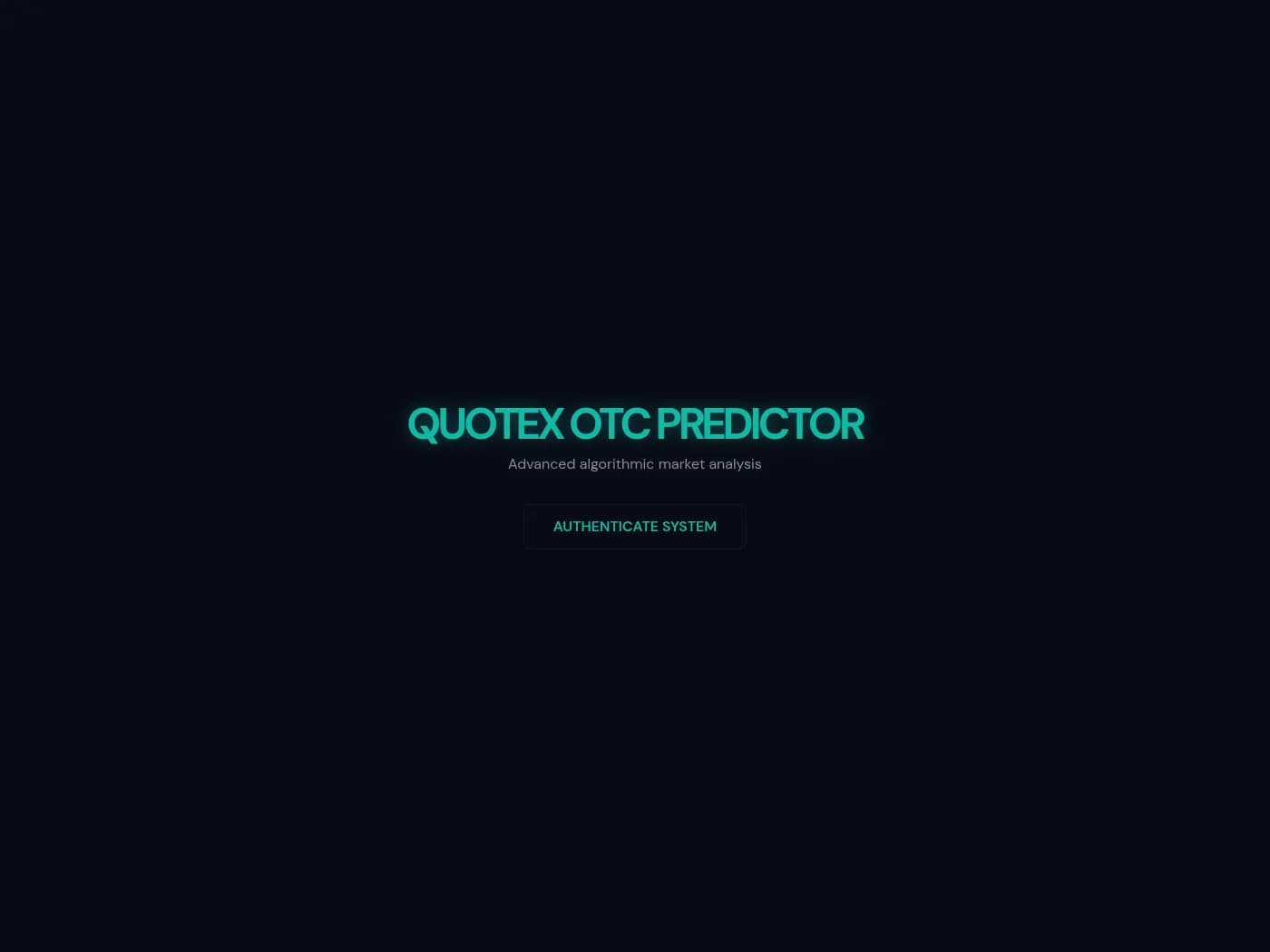 Quotex OTC Predictor