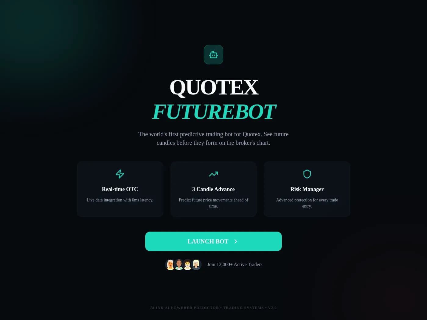 Quotex FutureBot Dashboard