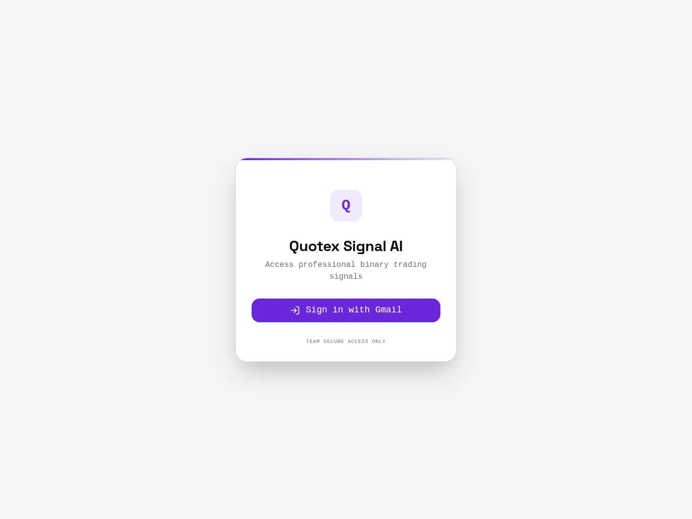 Quotex Signal AI