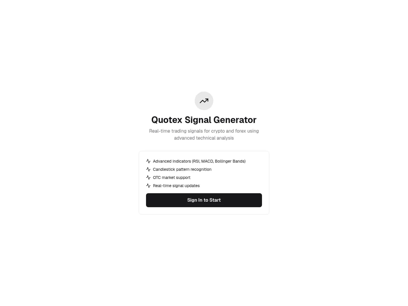 Quotex Signal Generator