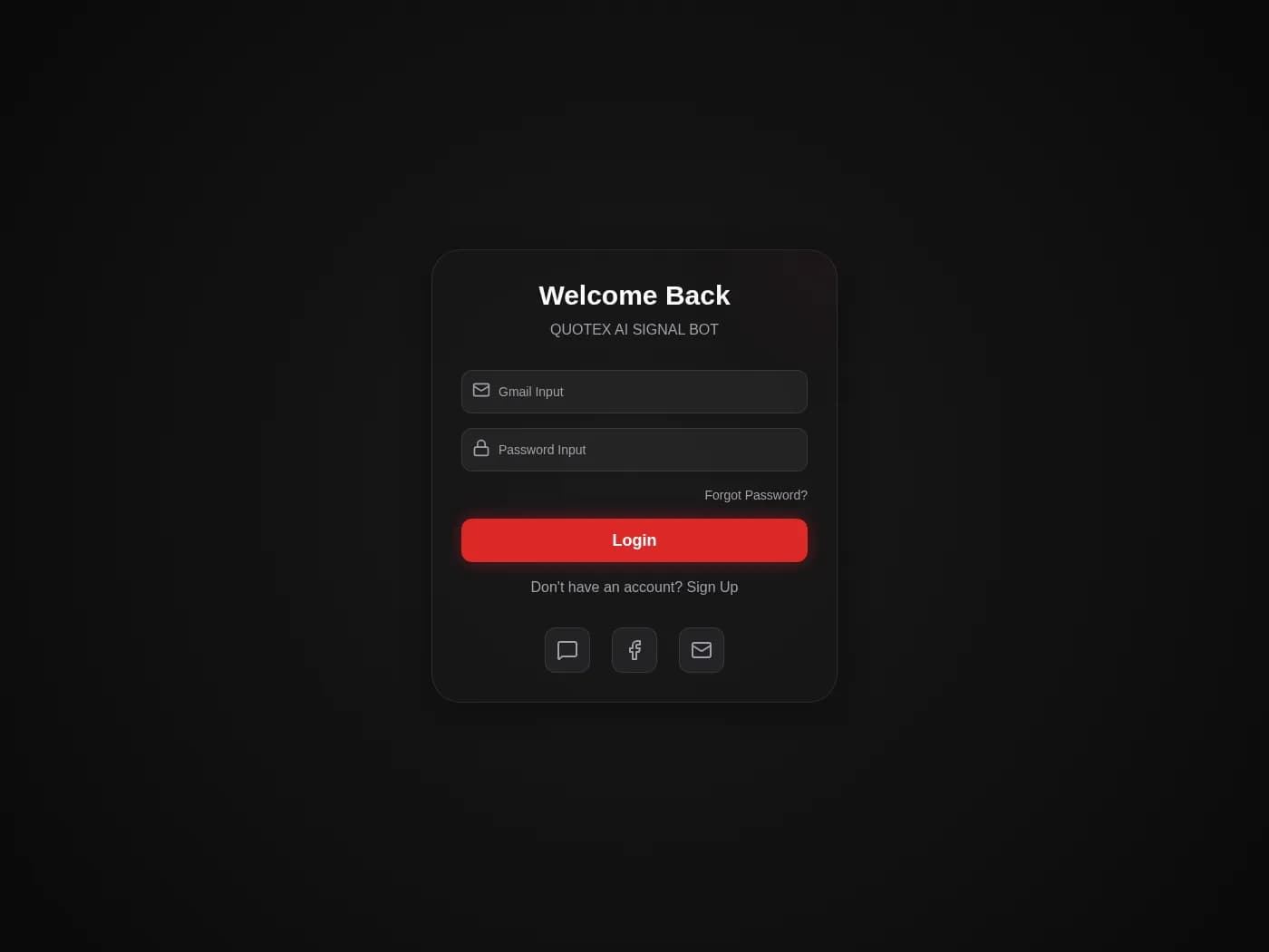Quotex Signal Dashboard