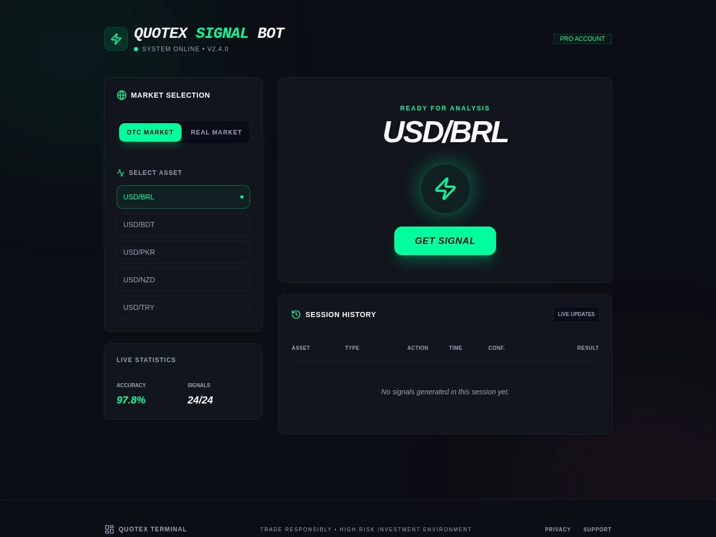 Quotex Signal Bot