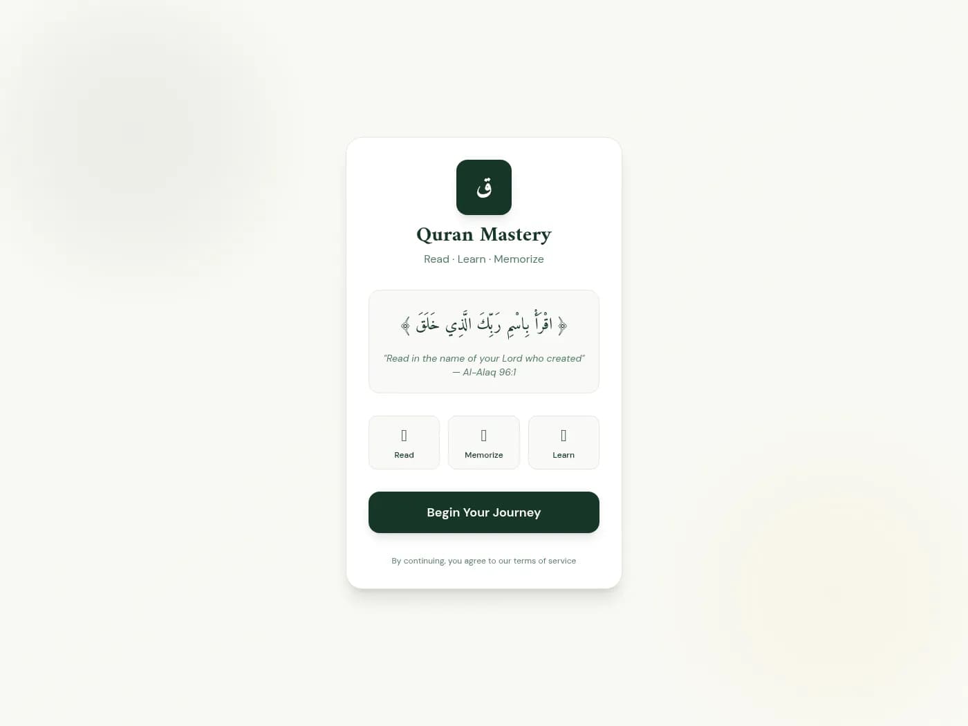 Quran Mastery App